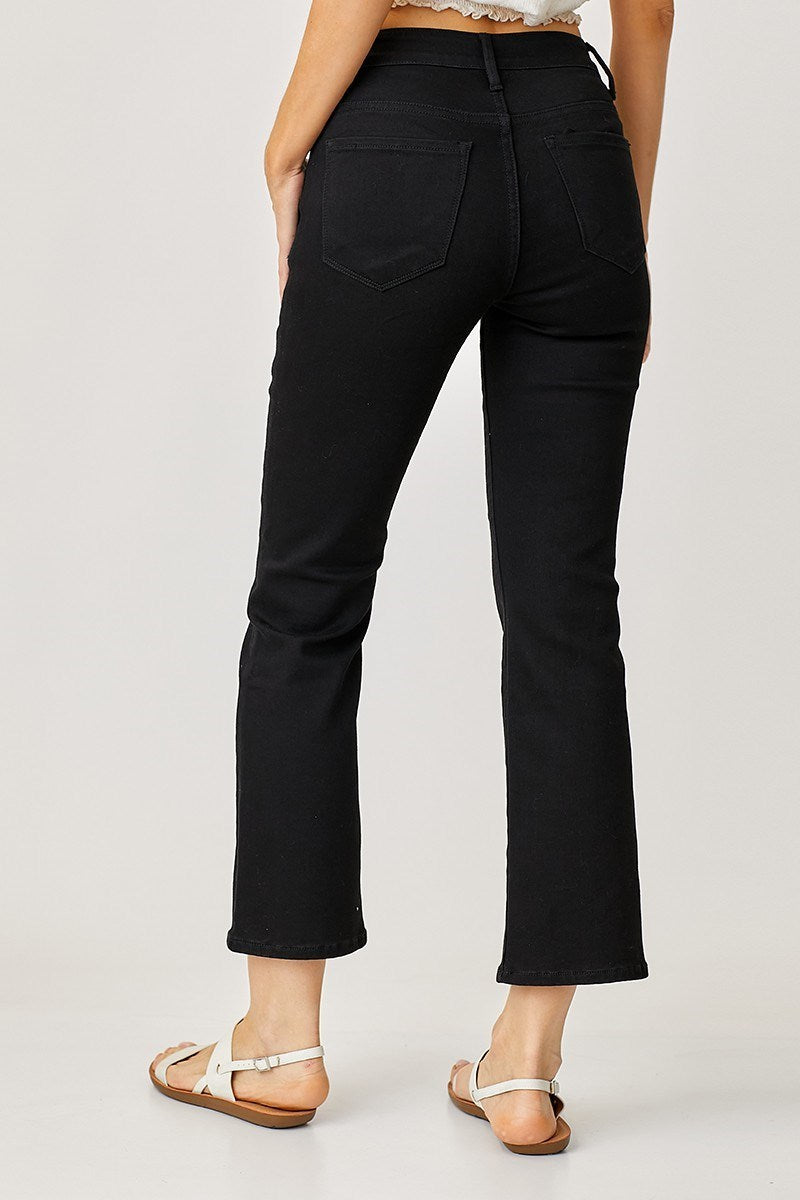 RISEN Morton Black Cropped Jeans PREORDER